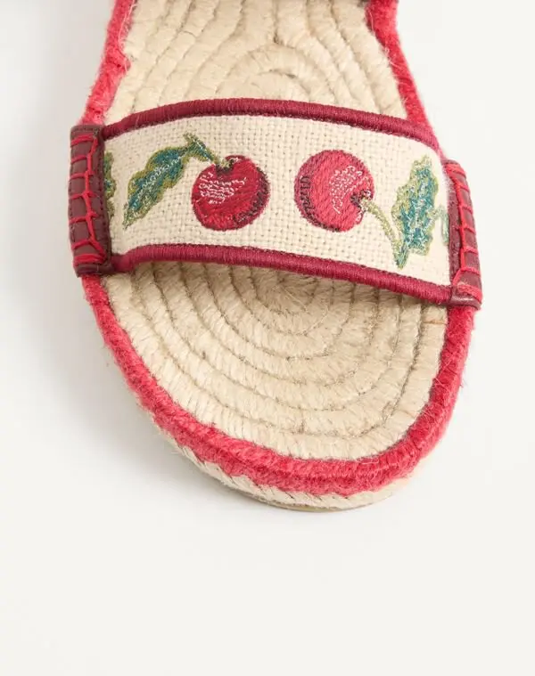 Valentino Garavani Bribri Sandal With Cherryfic Embroidery