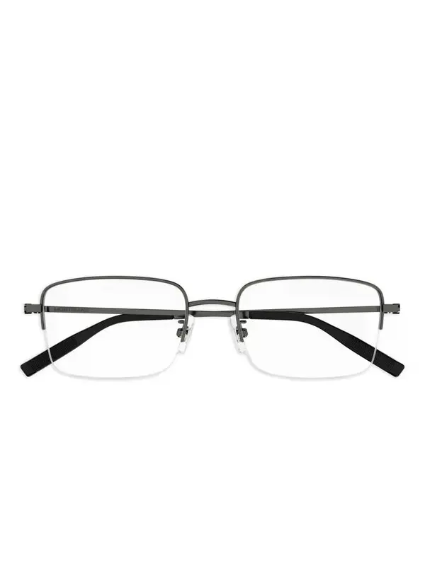 Montblanc Titanium Square-frame Glasses - Grey