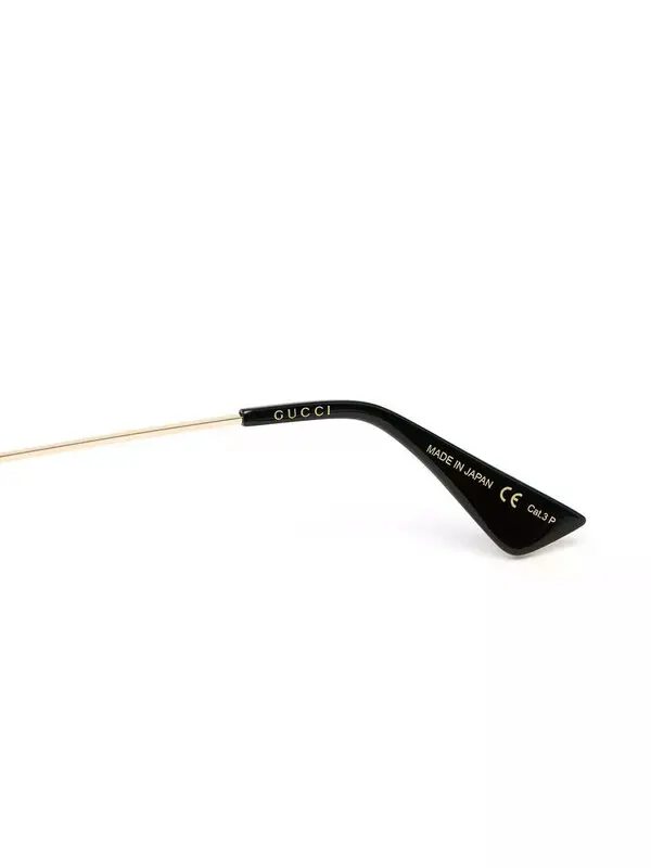 Gucci Pilot-frame Sunglasses - Black