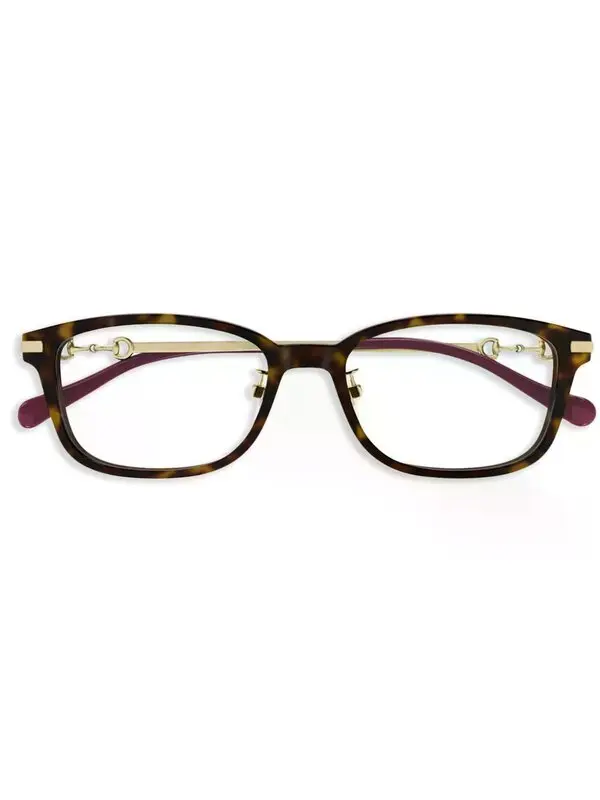 Gucci Square-frame Glasses - Brown