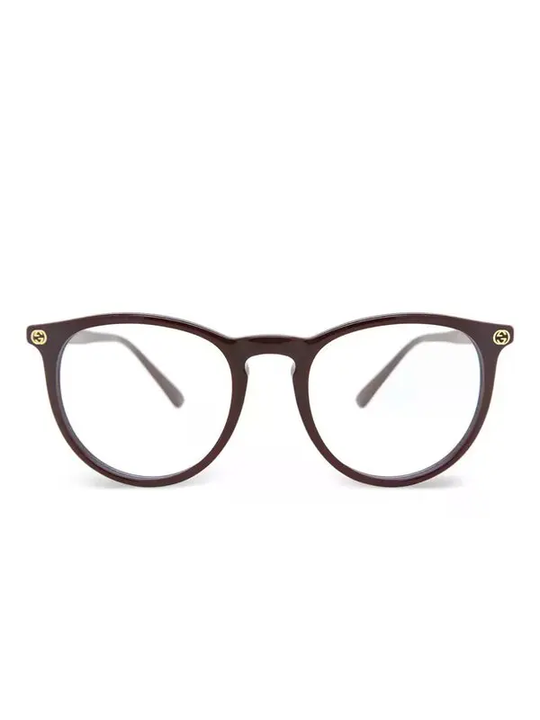 Gucci Round-frame Glasses - Red