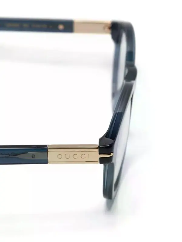 Gucci Round-frame Glasses - Blue