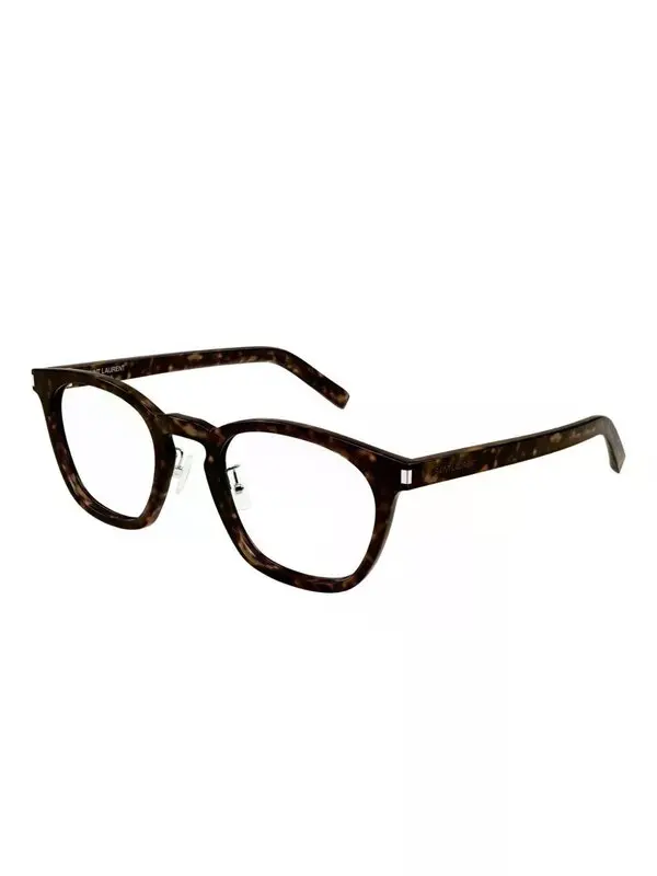 Saint Laurent Tortoiseshell-patterned Rectangle-frame Glasses