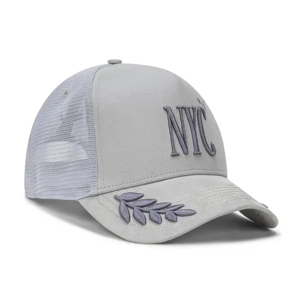 PUMA Nyc Jumpcat Trucker Hat - Gray