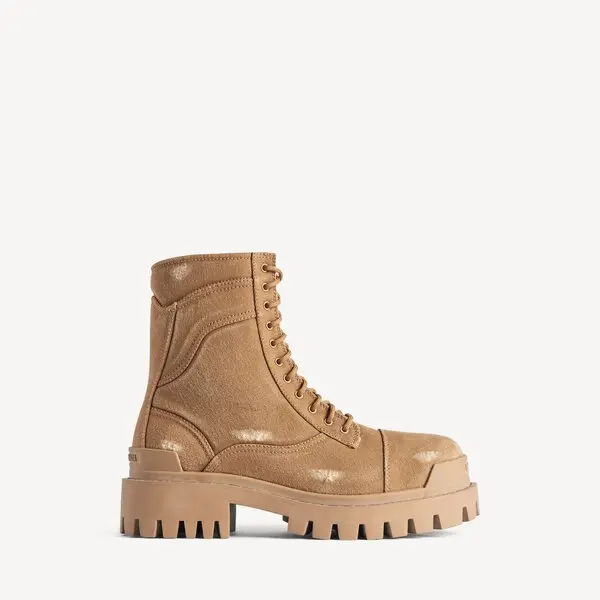 Balenciaga Combat Strike Boot - Brown