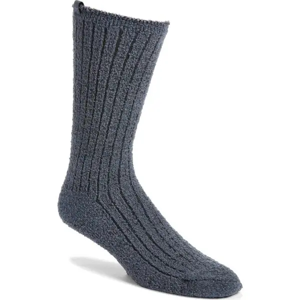 Barefoot Dreams Cozychic® Ribbed Socks - He Indigo-pacific Blue