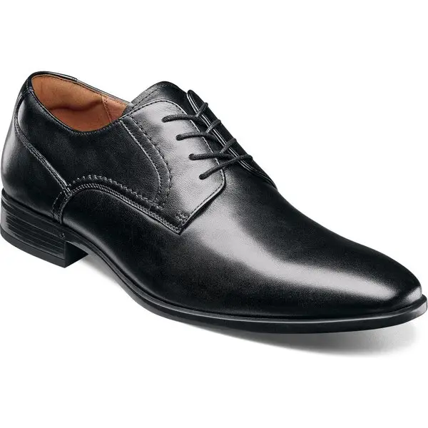 Florsheim Zaffiro Plain Toe Derby - Black