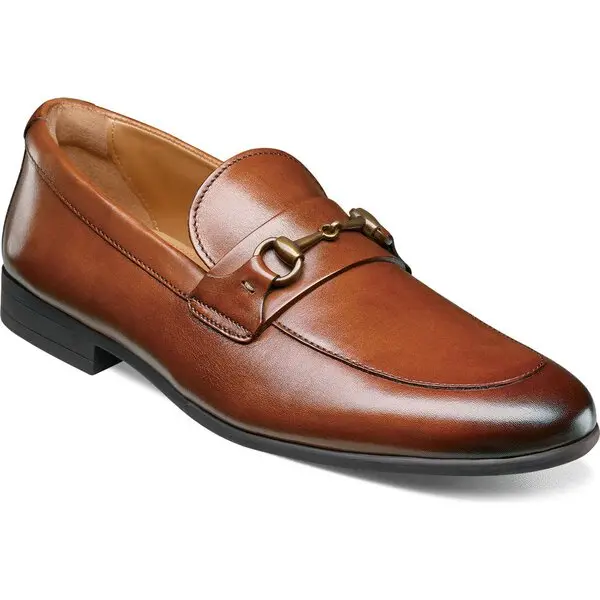 Florsheim Modena Moc Toe Bit Loafer - Cognac