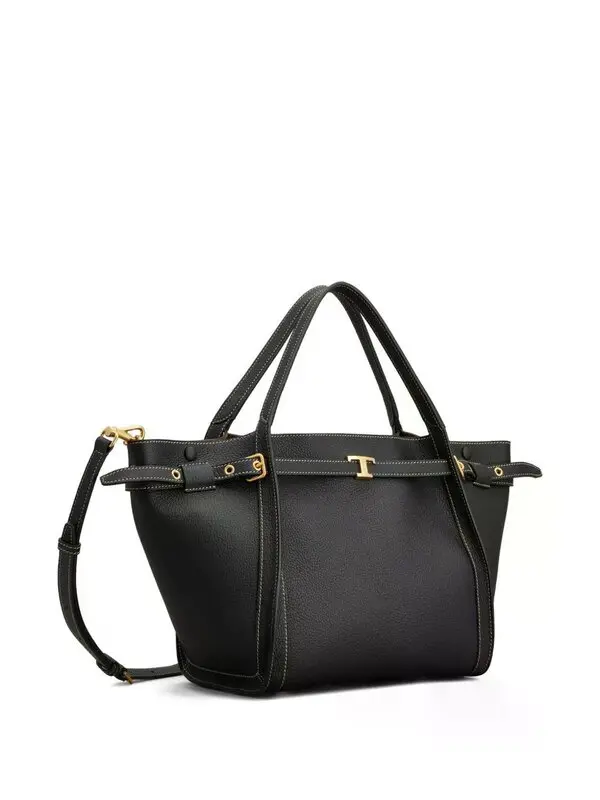 TOD'S Buckled Tote - Black