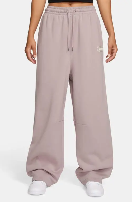 JORDAN Sportswear Wide Leg Sweatpants - Particle Rose/sail