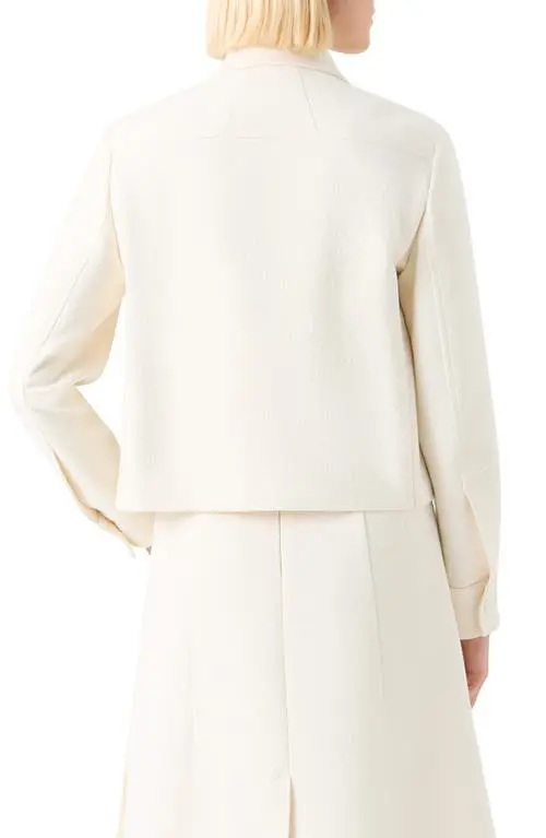 Akris Talitha Crop Cotton & Silk Shirt Jacket