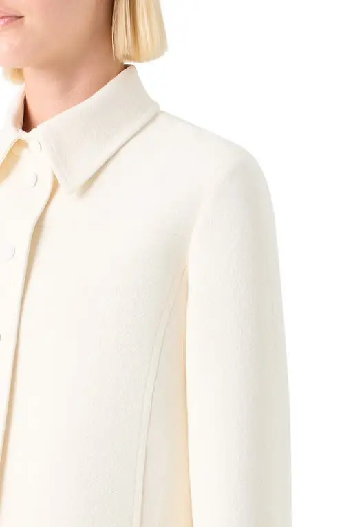 Akris Talitha Crop Cotton & Silk Shirt Jacket