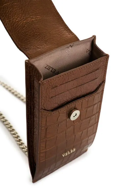 VELEZ Serpia Folia Leather Phone Holder