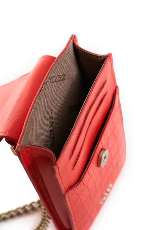 VELEZ Embossed Leather Phone Holder