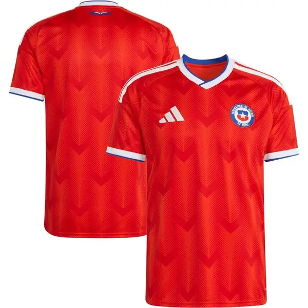 Adidas Chile National Team Fifa World Cup 2026 Home Replica Jersey By - Red
