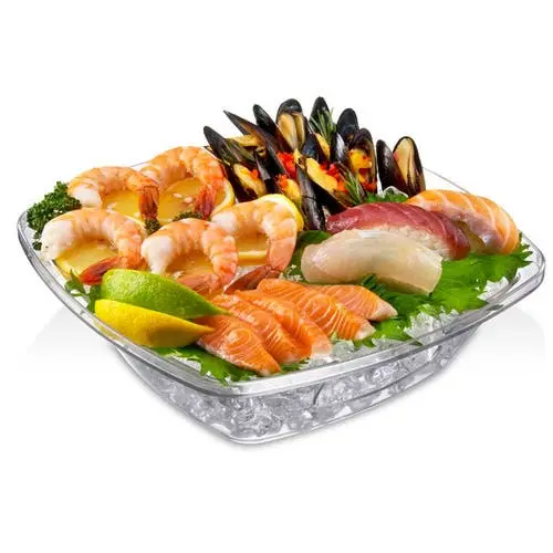 PRODYNE Acrylic Flip Salad On Ice Bowl With Lid, Piece Set - Clear