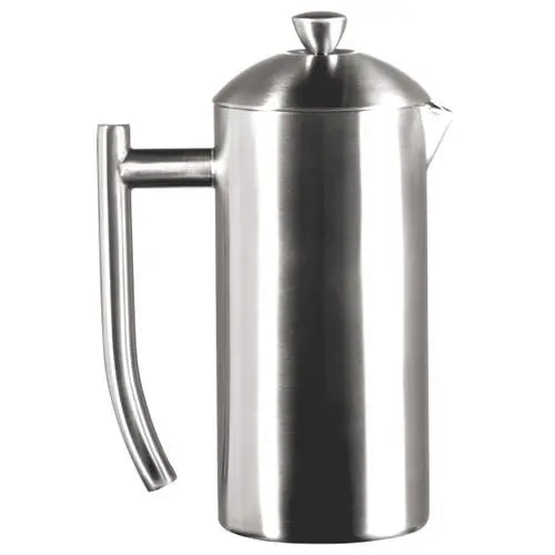 FRIELING Brushed 18/10 Stainless Steel French Press Coffee Maker - Silver