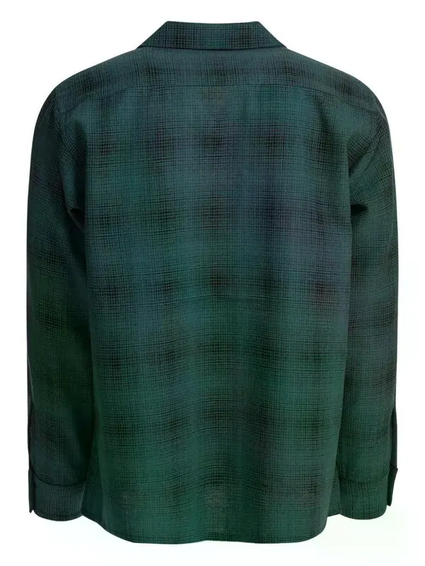 Needles One-up Checked Chest-pocket Shirt - Blue