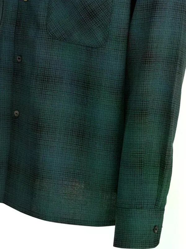 Needles One-up Checked Chest-pocket Shirt - Blue