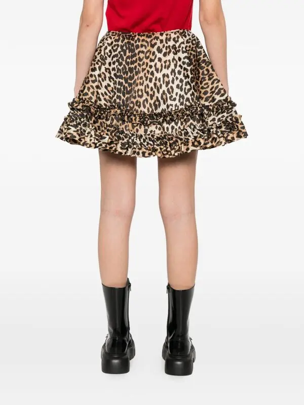 GANNI Nylon Mini Skirt - Multi