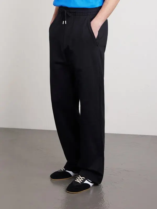 Dries Van Noten Cotton-jersey Sweatpants - Black