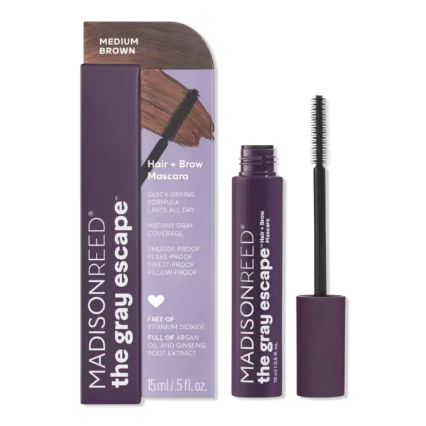 MADISON REED The Gray Escape Hair And Brow Mascara - Medium Brown