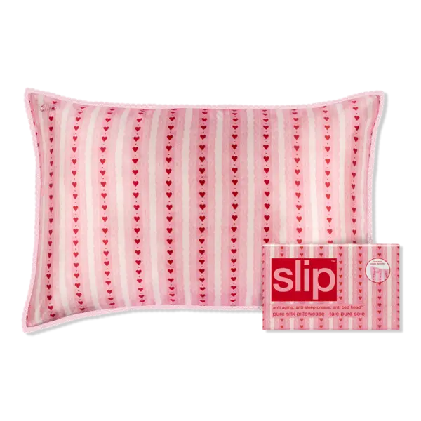 Slip Pure Silk Queen Pillowcase Lace Trim - Sweetie