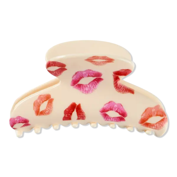 SCUNCI Lip Prints Claw Clip - One-color