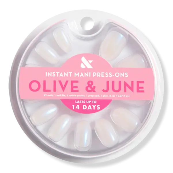 OLIVE & JUNE Instant Mani Press-on Nails Pink Goldfish - One-color