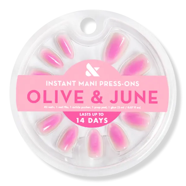 OLIVE & JUNE Instant Mani Press-on Nails Blush Aura - One-color