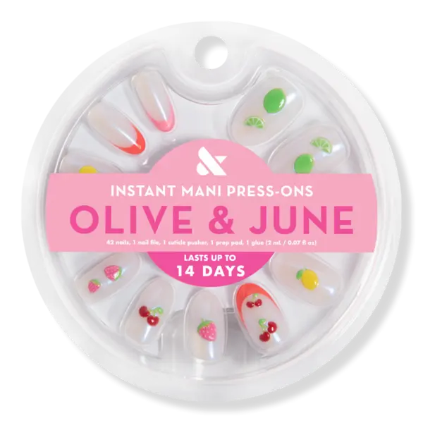 OLIVE & JUNE Instant Mani Press-on Nails Puffy Fruits - One-color
