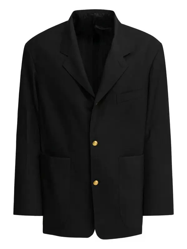 BEAMS Paul Button-up Patch-pocket Blazer - Black