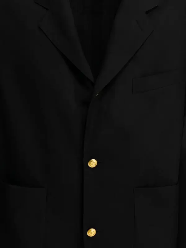 BEAMS Paul Button-up Patch-pocket Blazer - Black