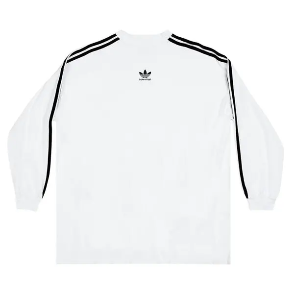 Balenciaga X Adidas Oversized Long-sleeve T-shirt - White