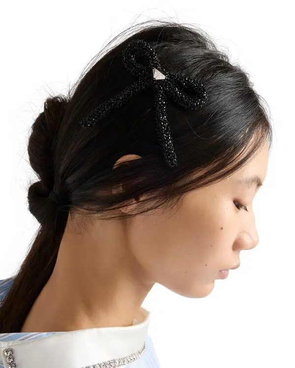 Prada Hair Clip With Crystals