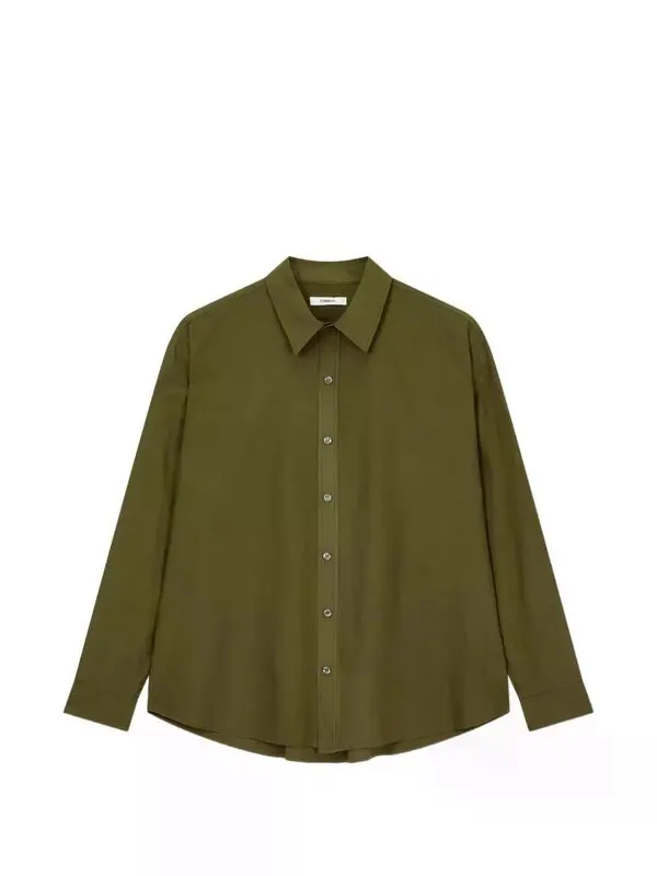 STUDIO TOMBOY Buttoned Long-sleeve Shirt - Green