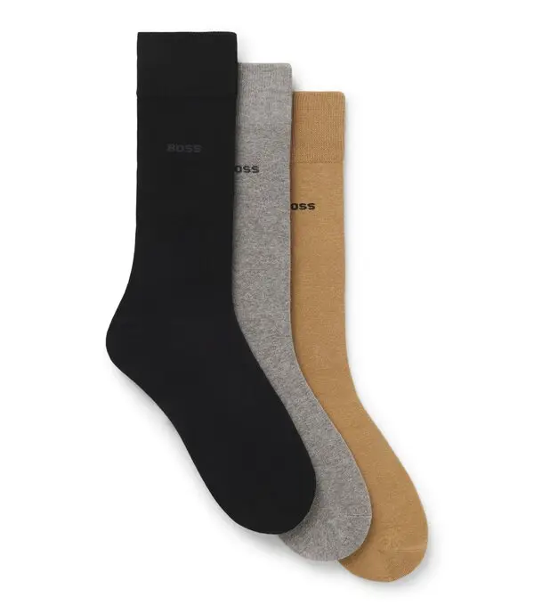 BOSS Three-pack Of Logo Socks - Patterned