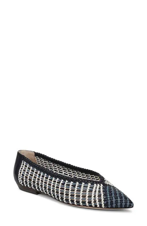 Veronica Beard Bancroft Woven Pointed Toe Flat
