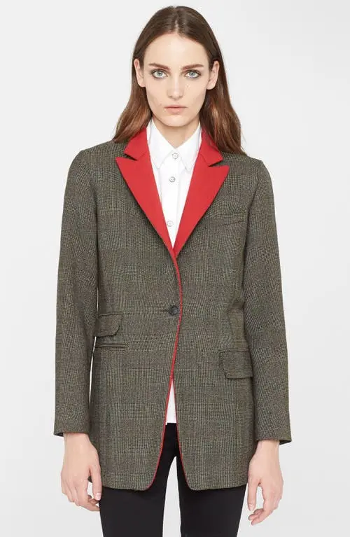 Rag & Bone Paloma' Oversize Glen Plaid Blazer