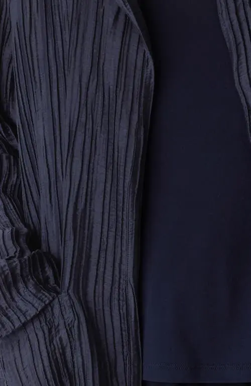 Eileen Fisher Longline Crinkle Jacket
