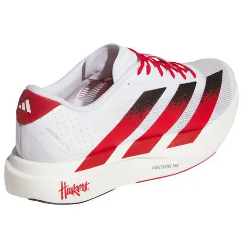 Adidas Nebraska Huskers Adizero Evolution Sl Running Shoes - White