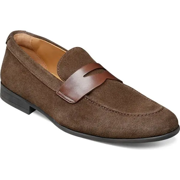 Florsheim Modena Moc-toe Penny Loafer - Brown Suede