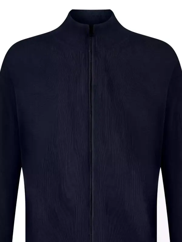 C.P. COMPANY Cotton Zip-up Cardigan - Blue