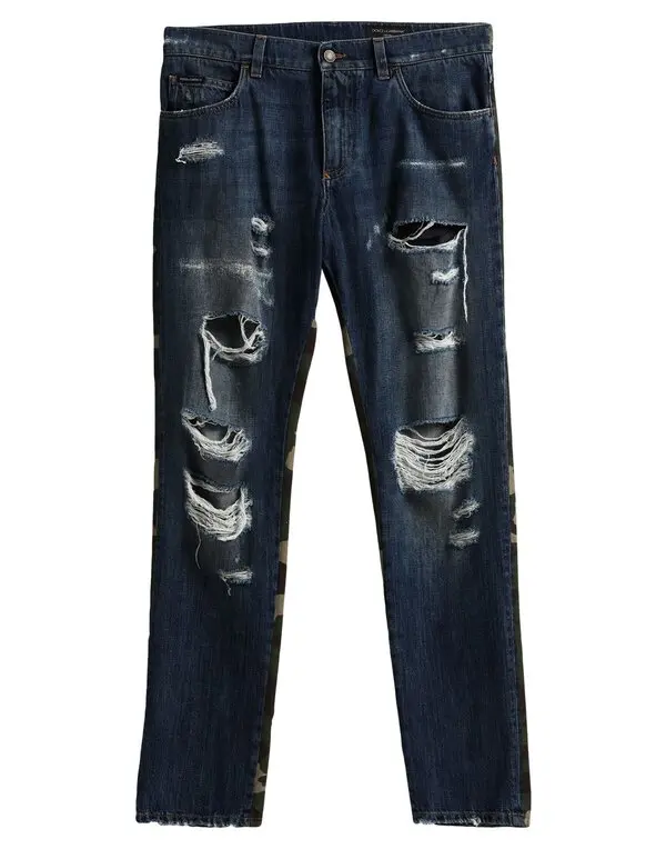 Dolce & Gabbana Tapered Jeans With Camouflage Print