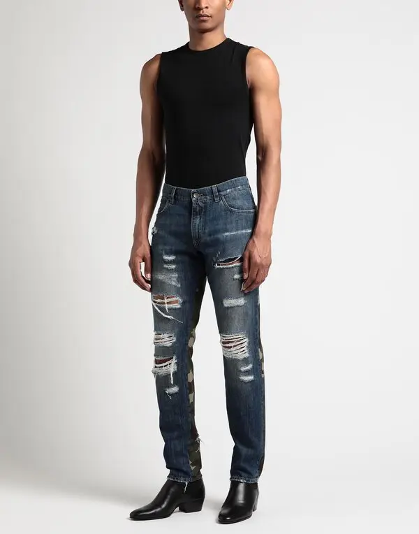 Dolce & Gabbana Tapered Jeans With Camouflage Print