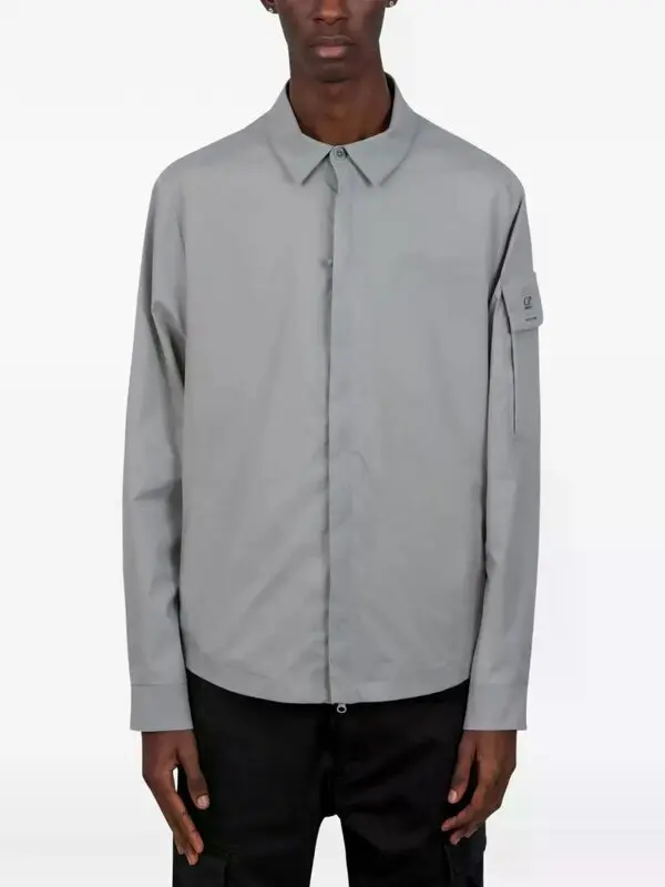 C.P. COMPANY Metropolis Zipped Pocket Shirt - Grey
