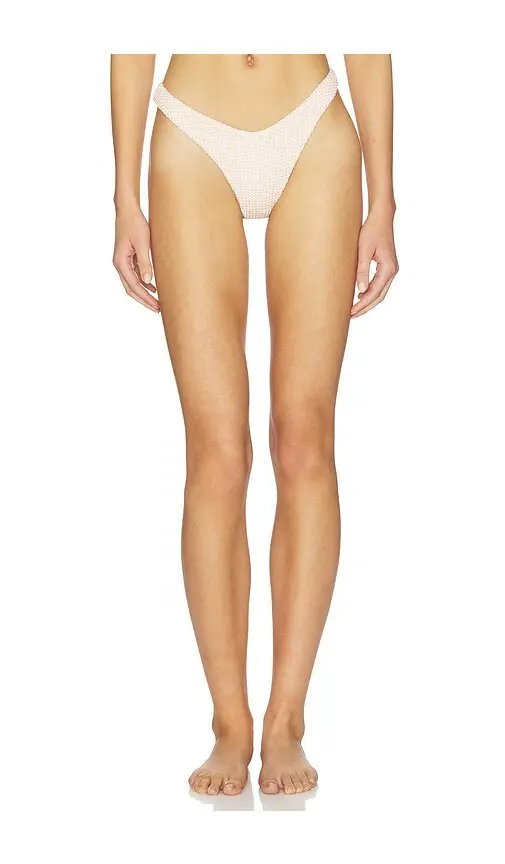 Peixoto Shelly Cheeky Bikini Bottom - Chateau Blush