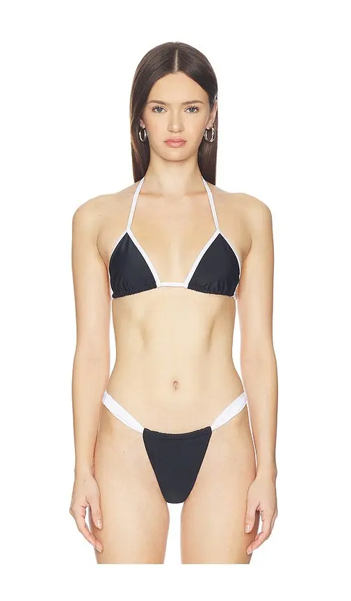 Superdown Fallon Bikini Top - Black