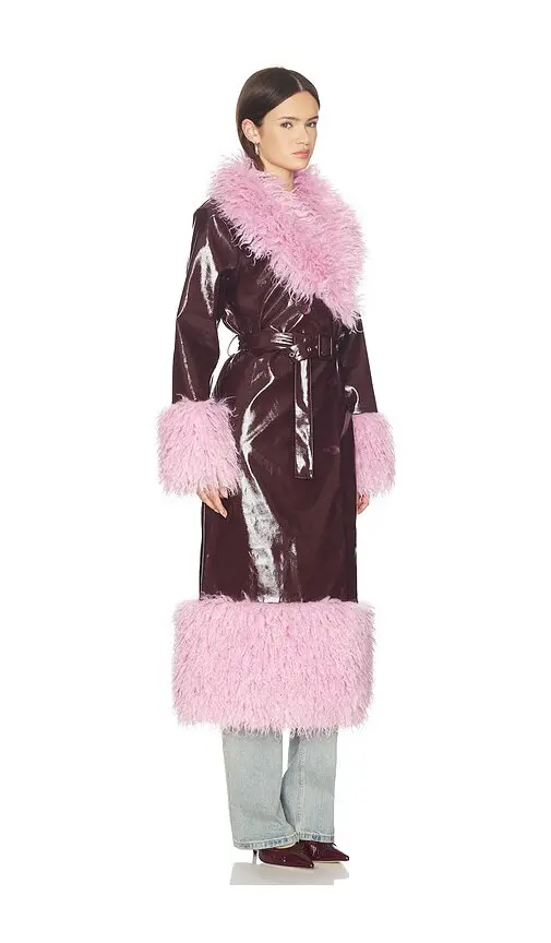 THE WOLF GANG Abrigo Coat - Plum