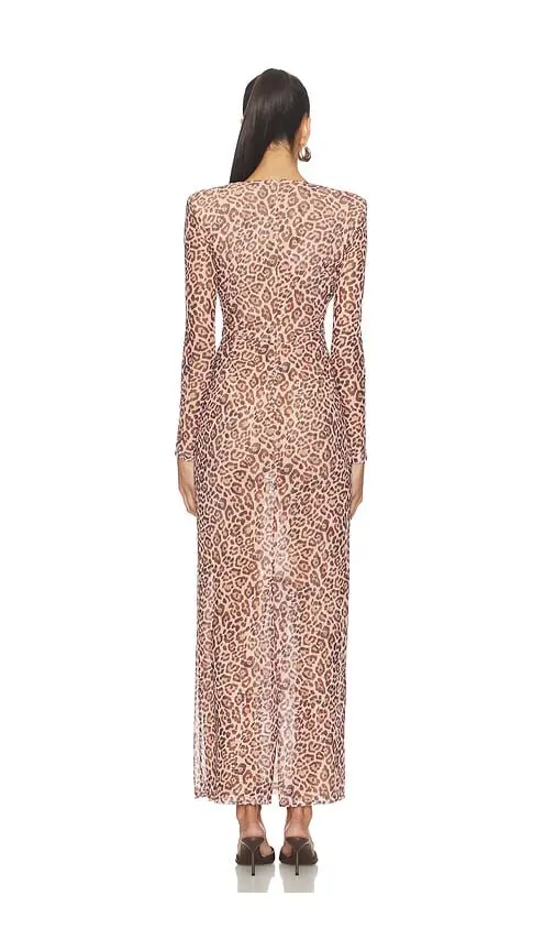 PatBO Panthera Tulle Maxi Dress